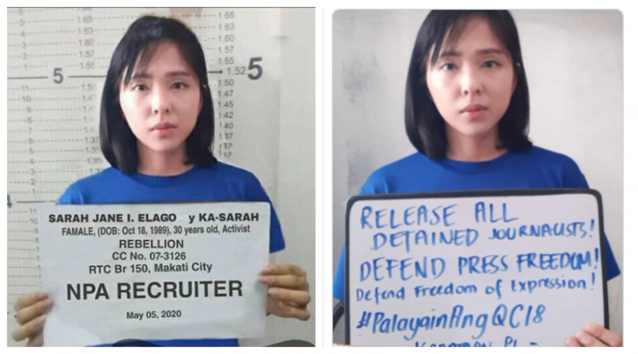 The original photo from Philippine lawmaker Sarah Elago has been ...