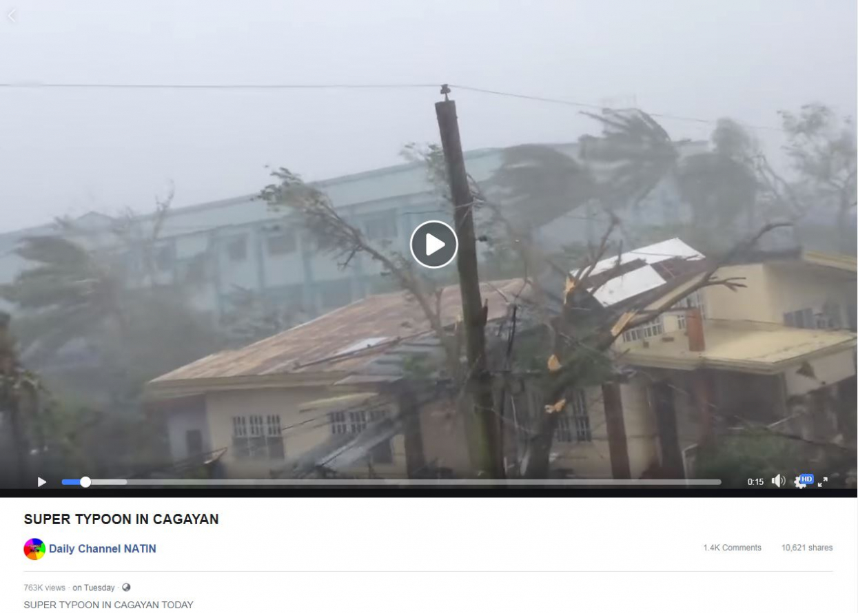 This video shows Typhoon Haiyan battering a city in central Philippines ...