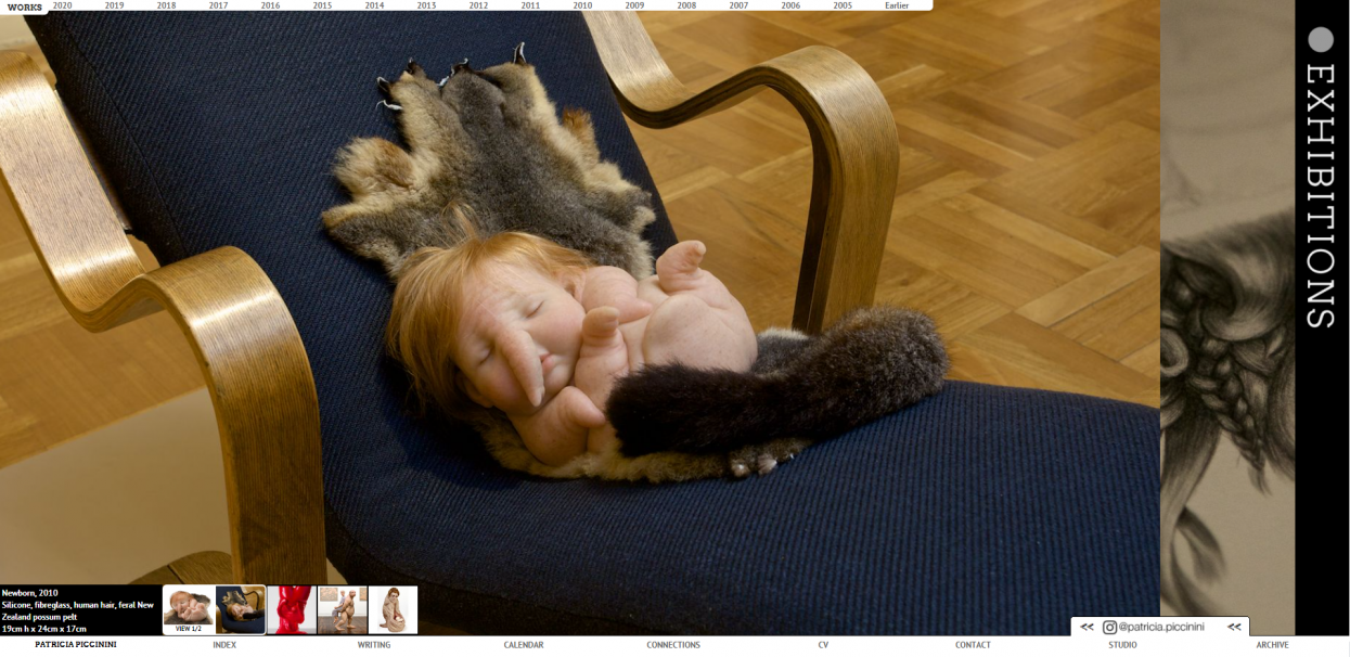 This is a picture of an artwork, not a real human-elephant hybrid ...