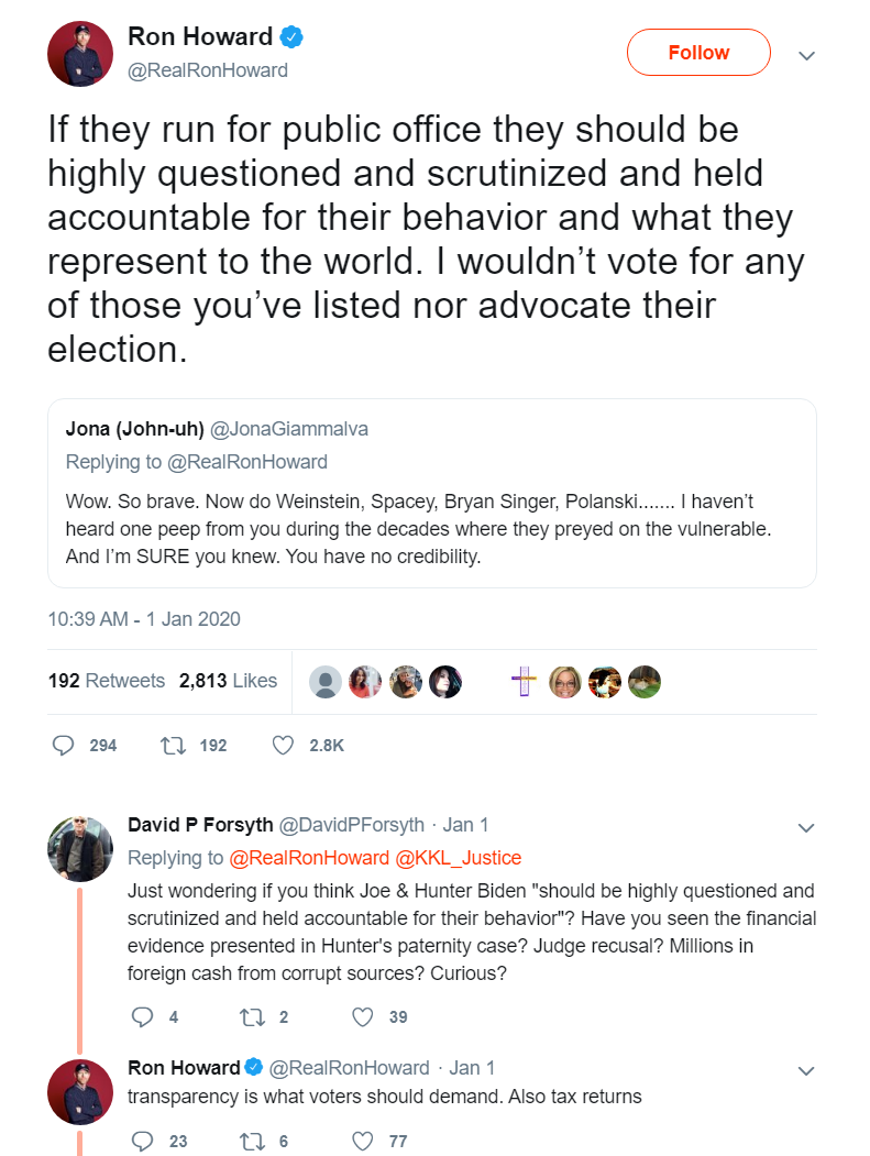 Ron Howard is politically outspoken, but he did not write this Facebook ...