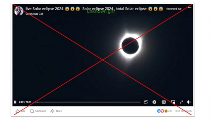 Old video falsely shared as North American solar eclipse in 2024 | Fact Check