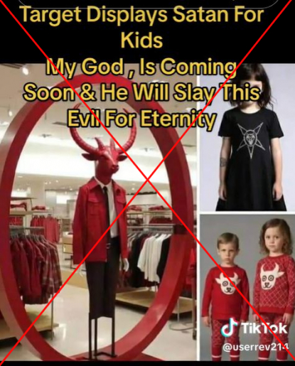 Photos of Satan-themed Target children's clothing are AI-generated ...
