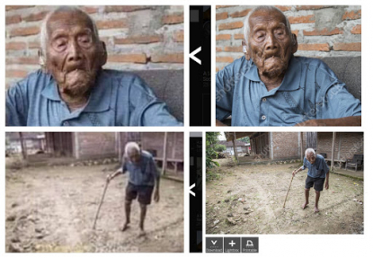 This photo shows an Indonesian man who claimed he was 146 years old in ...