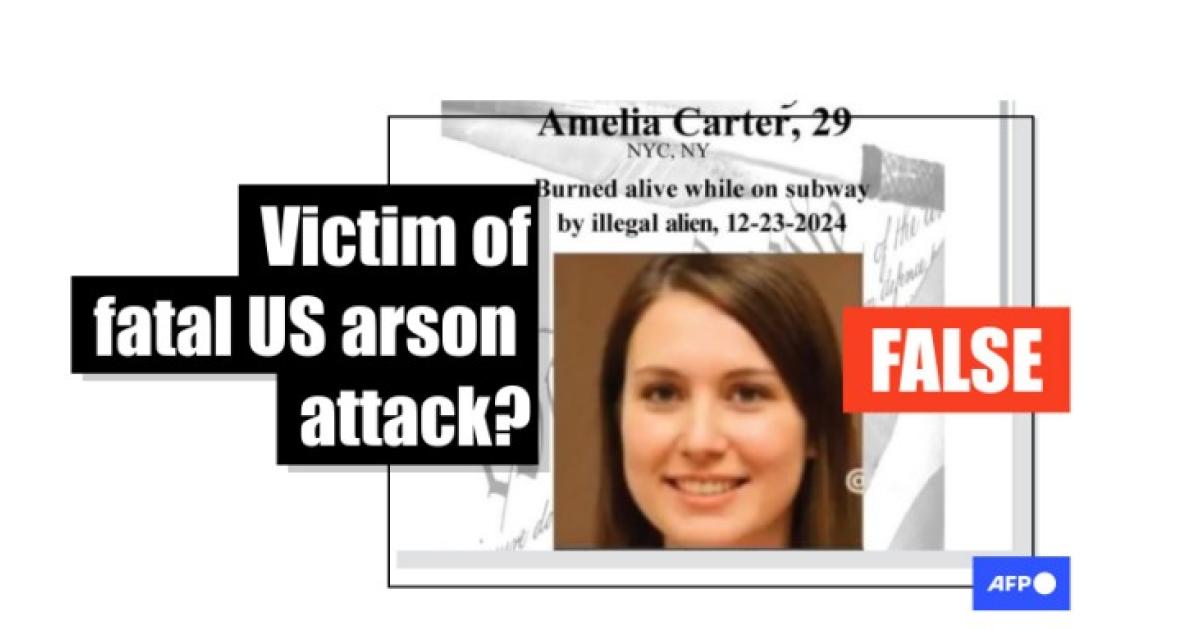 Hoax posts misidentify woman burned alive on New York subway | Fact Check