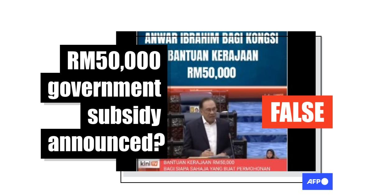 Hoax posts about Malaysian cash aid scheme misuse unrelated visuals ...