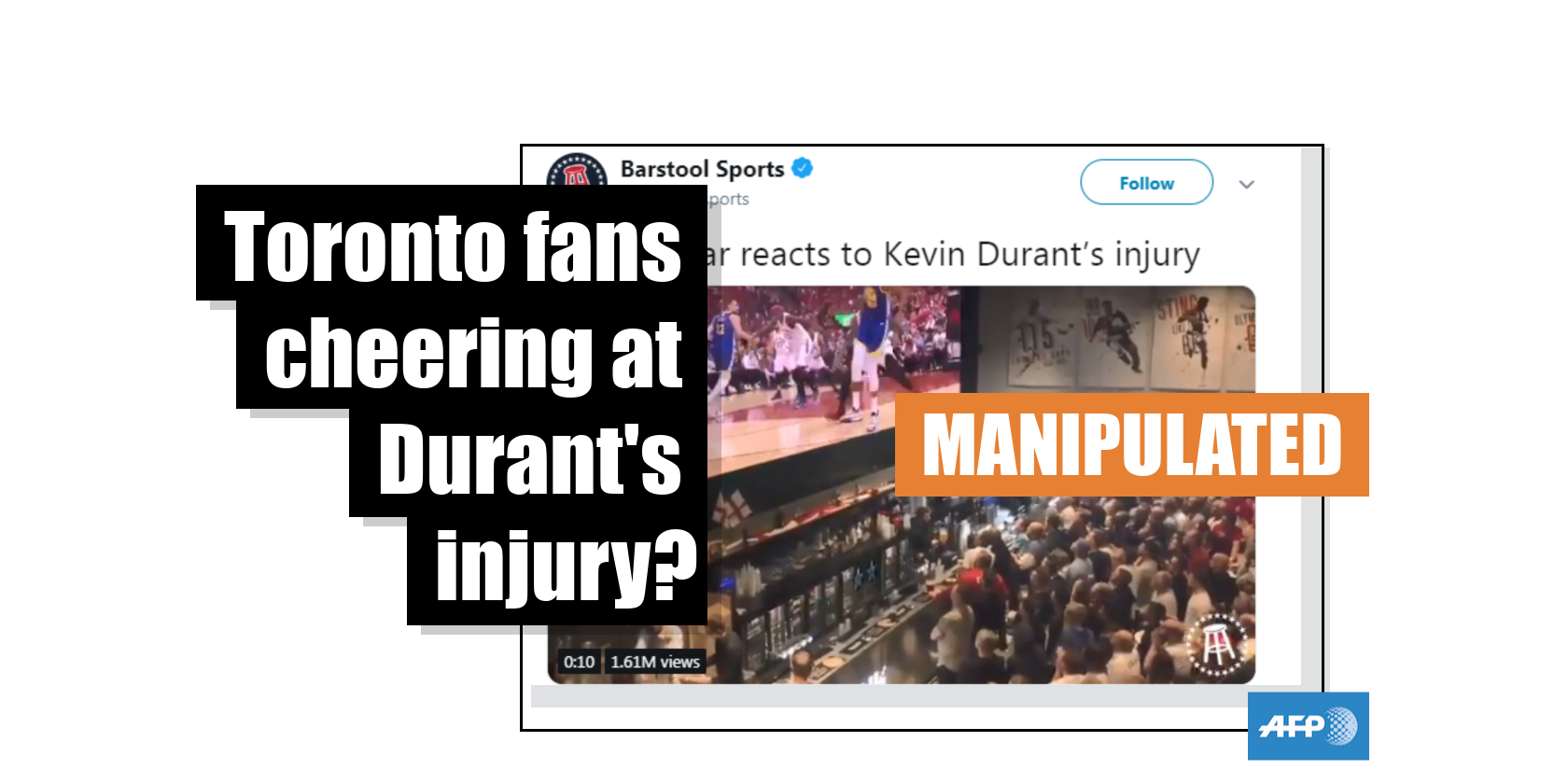 Popular video meme misrepresents Toronto Raptors fans cheering an ...