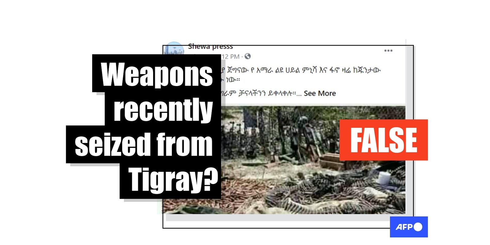 This picture has been online since 2014 and does not show weapons ...