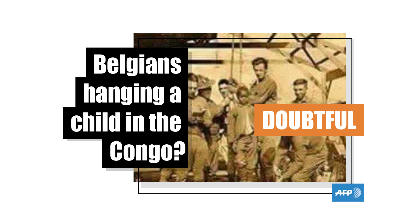 Does this photo really show Belgians hanging a child in the Congo ...