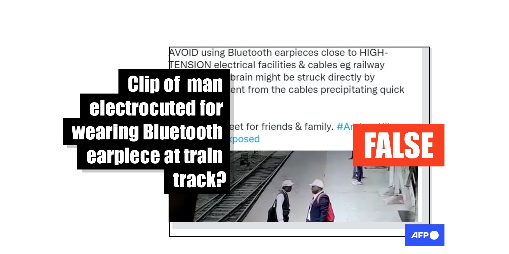 Online posts falsely claim a man’s electrocution was due to a Bluetooth ...