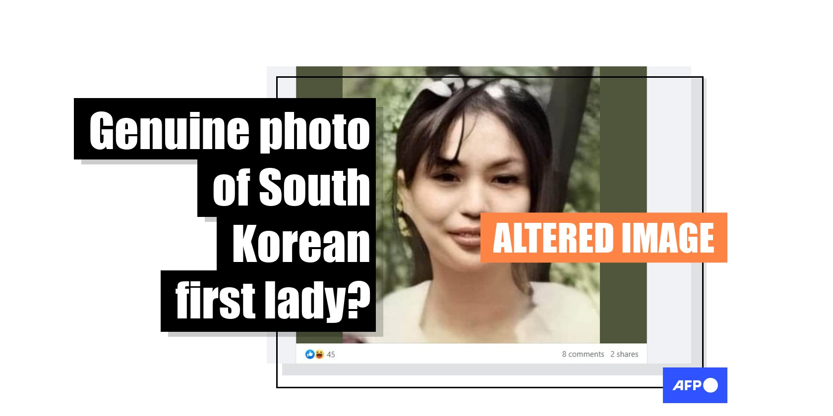 Photo of South Korean first lady doctored to distort her face | Fact Check