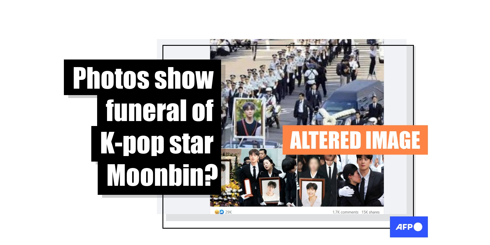Doctored images misleadingly shared as 'funeral for K-pop singer ...