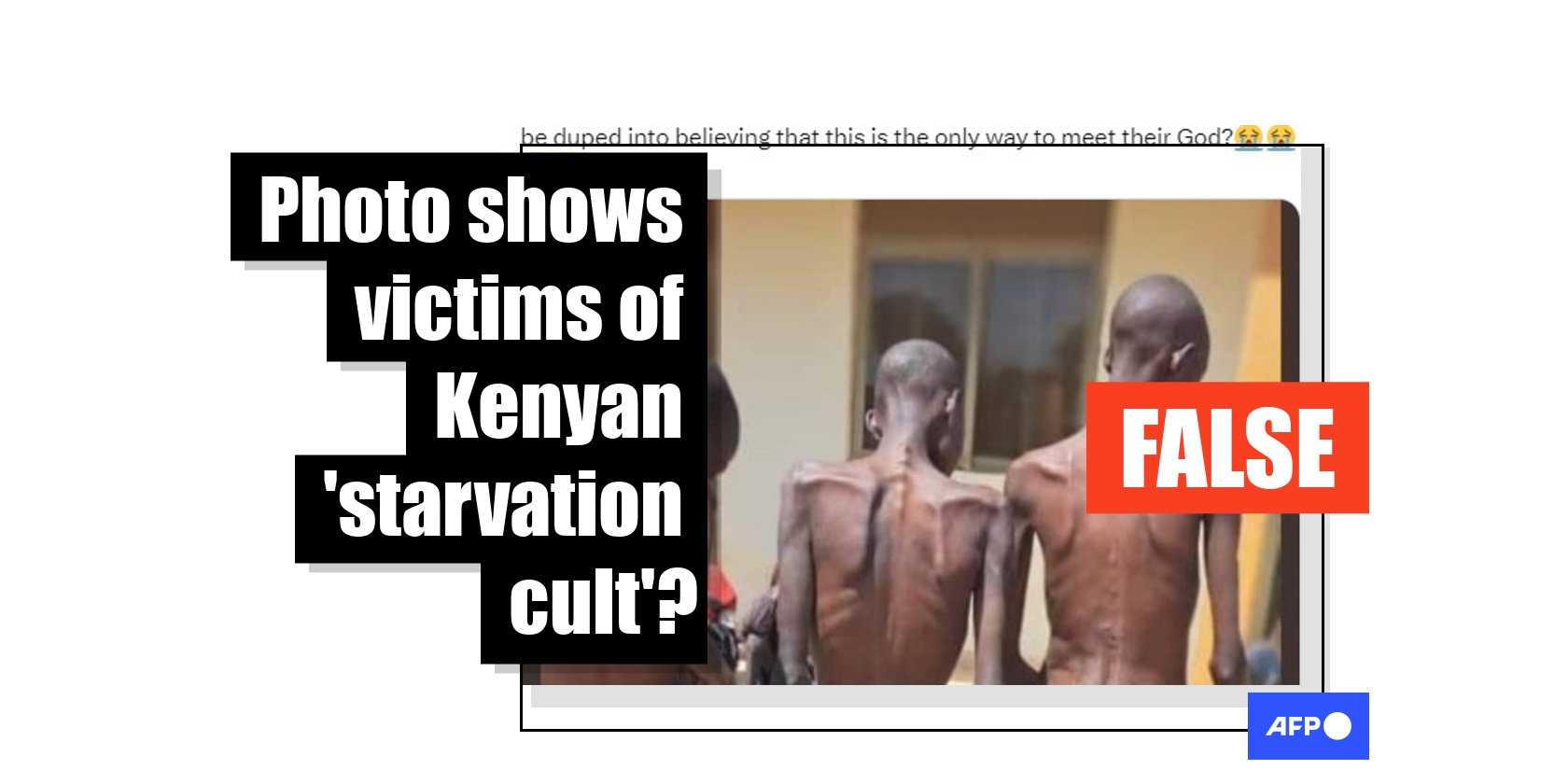 Photo from Uganda falsely shared as showing emaciated members of a ...