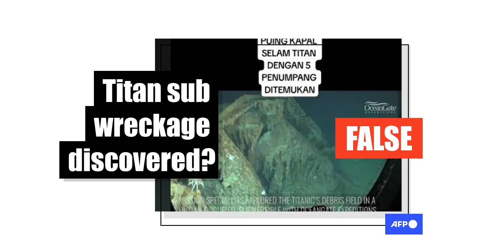 Footage of Titanic shipwreck falsely shared as 'Titan sub tragedy ...