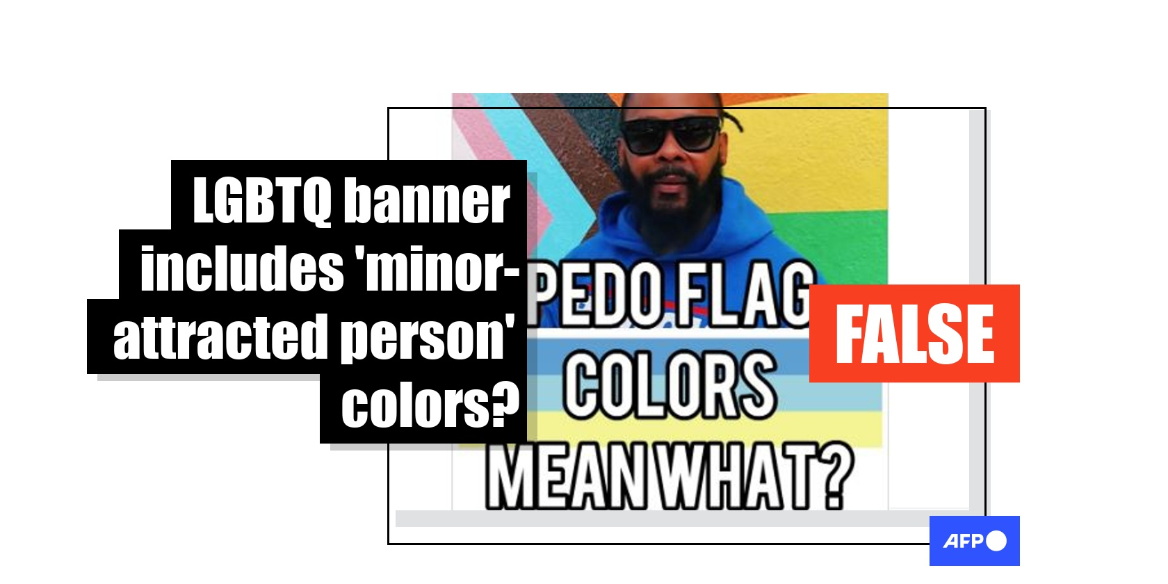 Activist falsely claims pride flag endorses pedophilia | Fact Check