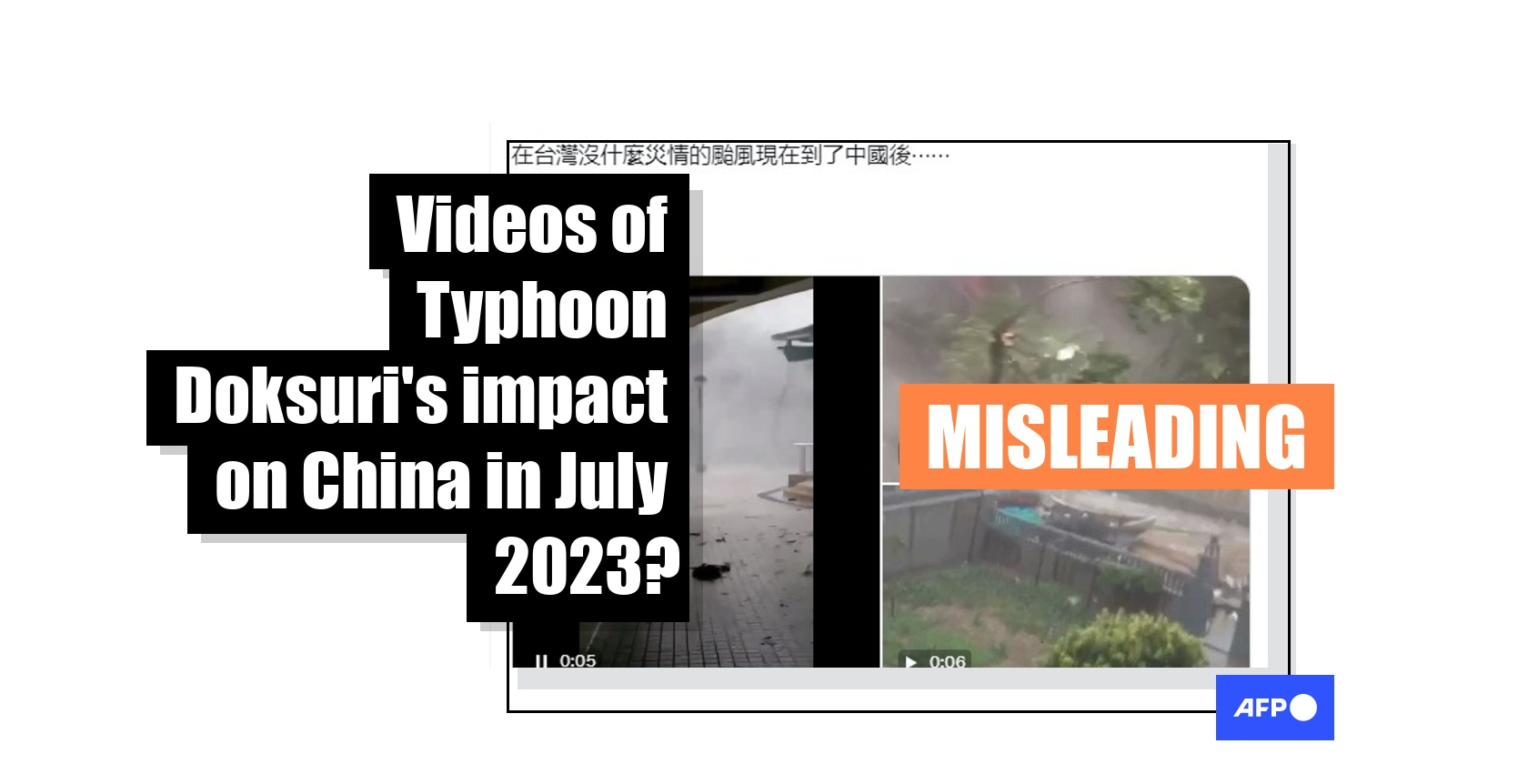 Videos of past typhoons misleadingly shared as impact of Typhoon ...