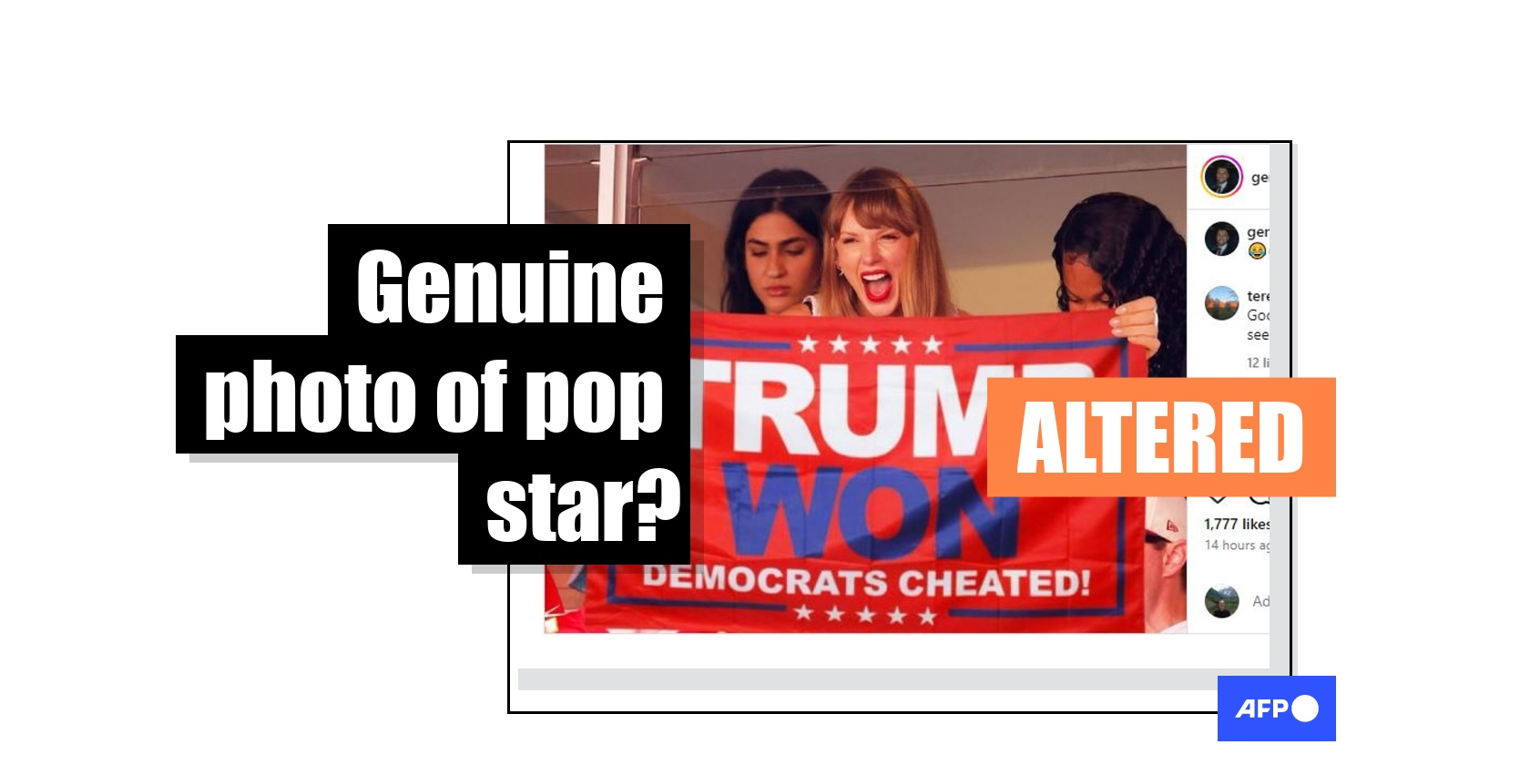 Taylor Swift image manipulated in pro-Trump posts | Fact Check