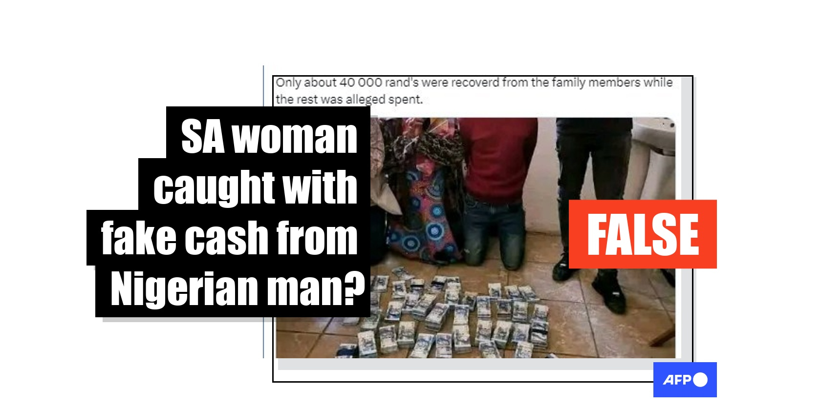 Fabricated story about SA woman bust with counterfeit money aims to ...