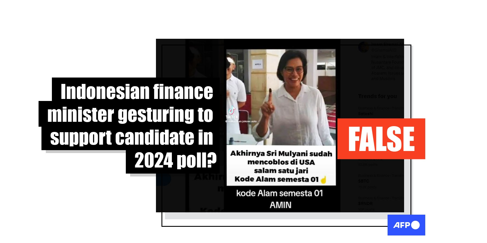 Old photo of Indonesia official falsely shared as 'support for presidential candidate Anies in ...