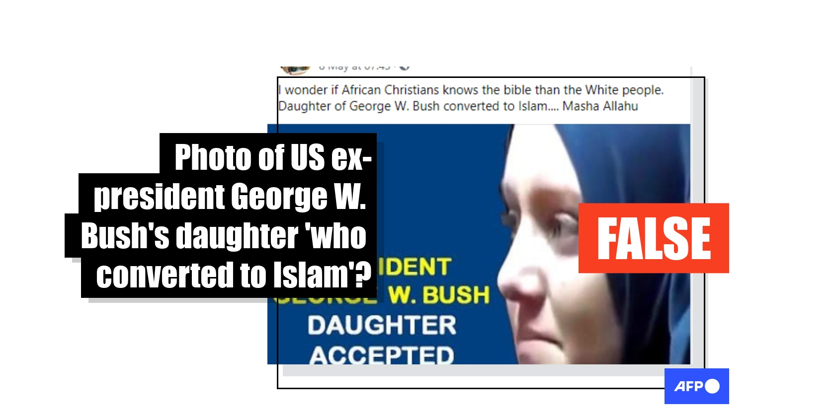 Muslim woman wearing hijab in photo is not a daughter of former US ...