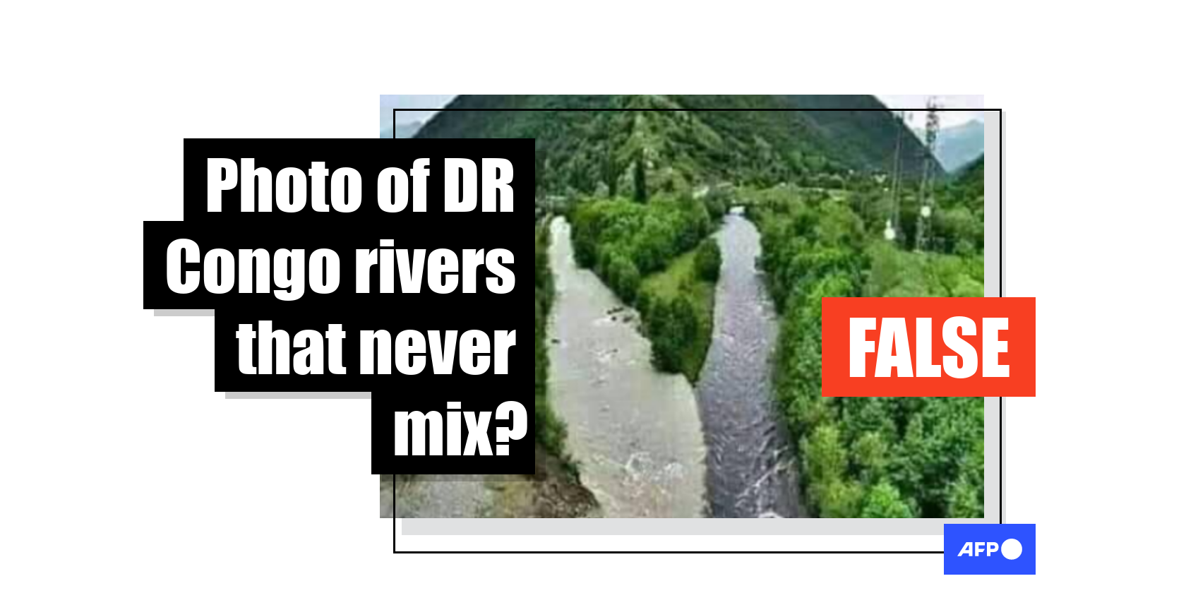 This photo of rivers that 'never mix' was taken in Georgia, not in DR ...