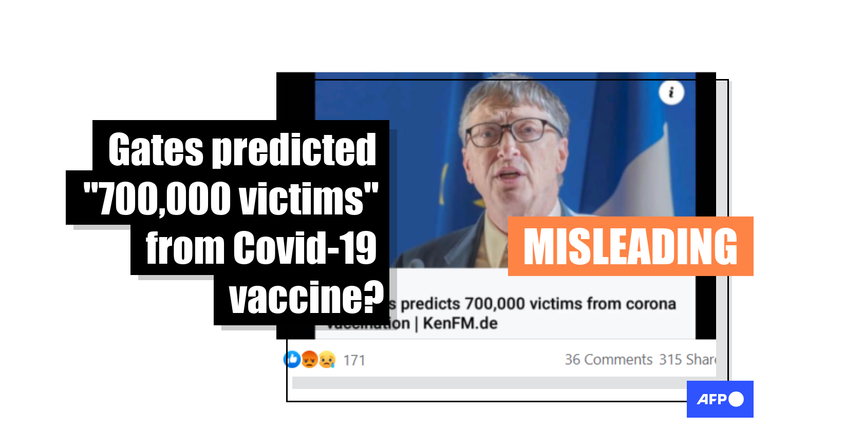 Bill Gates was talking about side effects and did not say 700,000 ...