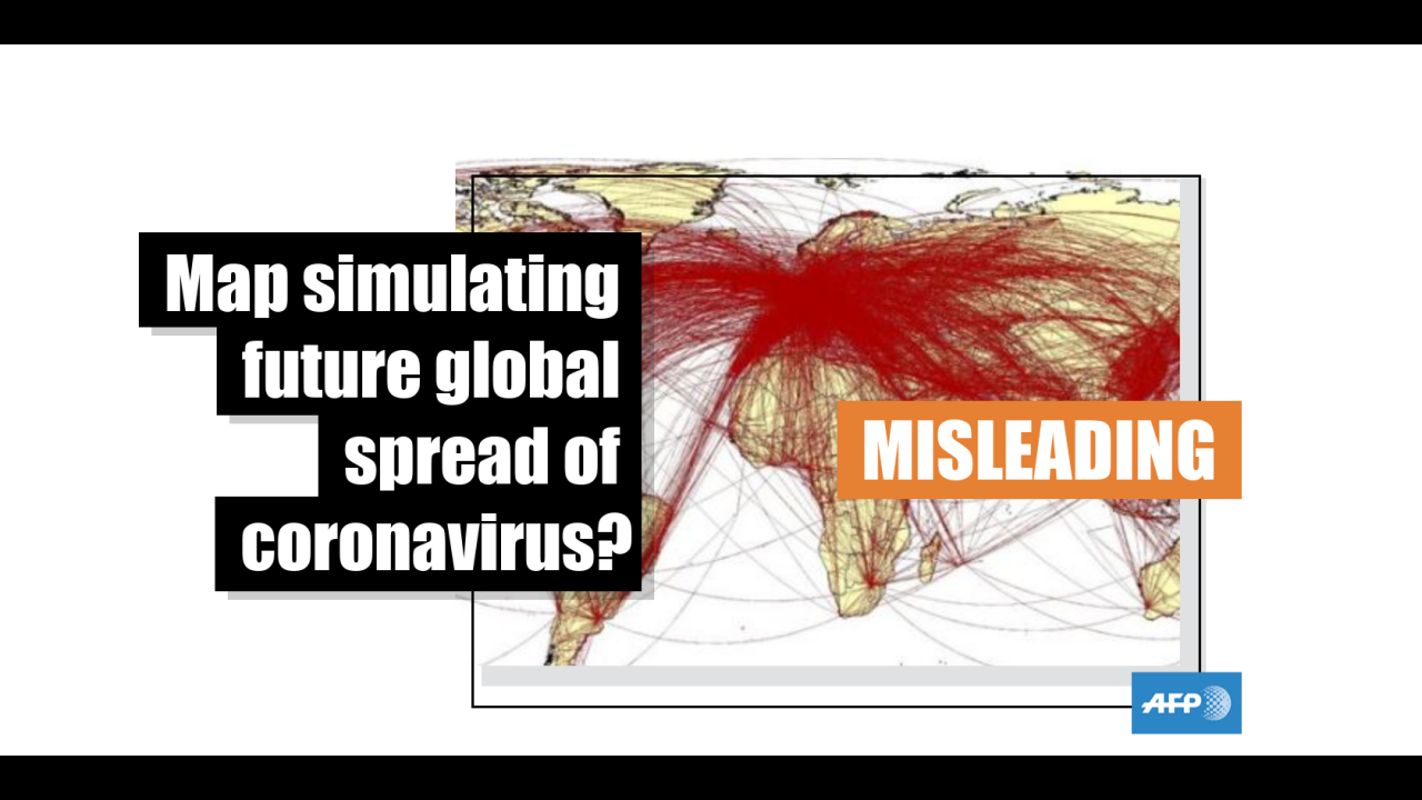 This map shows flight paths worldwide -- it does not show the movement ...