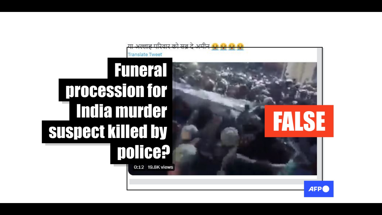 Video of Islamic scholar’s funeral procession in India falsely linked to police killing | Fact Check