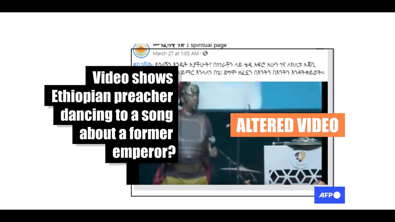 Controversial song added to footage of well-known Ethiopian preacher dancing on stage | Fact Check