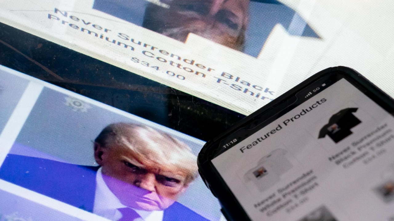 Posts mislead on Georgia artist's mural of Trump's mug shot | Fact Check