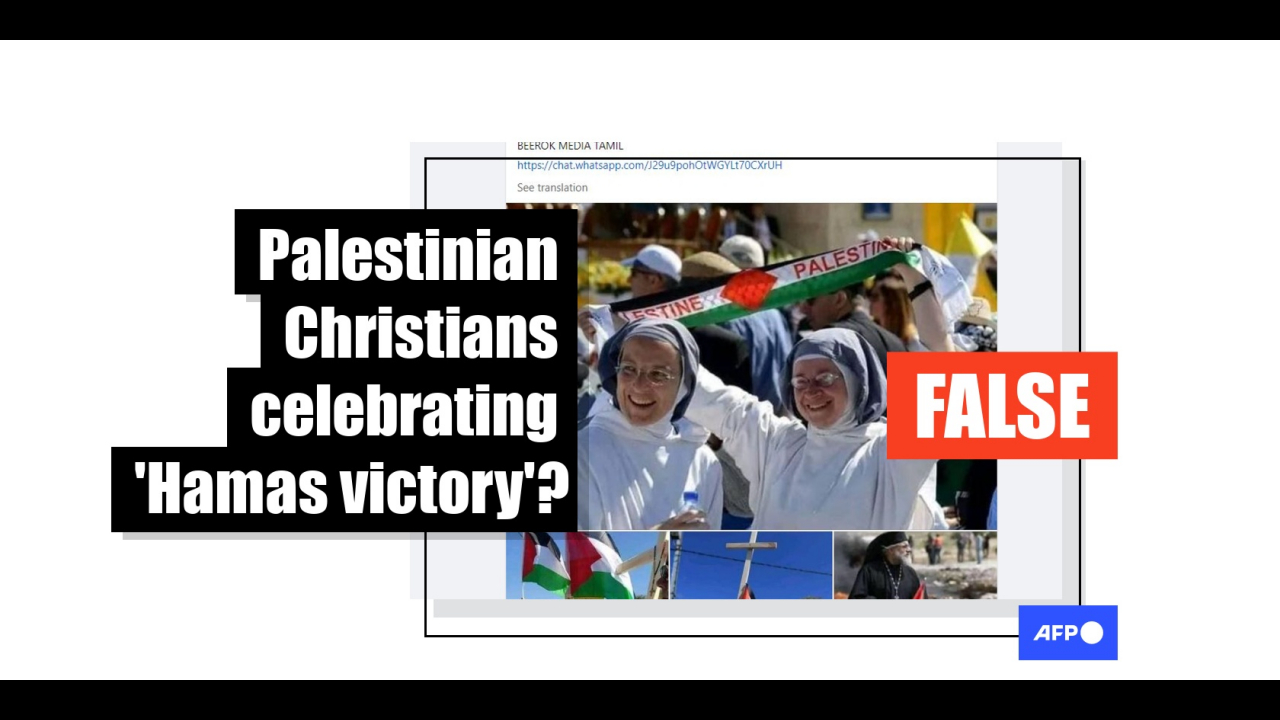 Old photos do not show 'Palestinian Christians celebrating Hamas ...