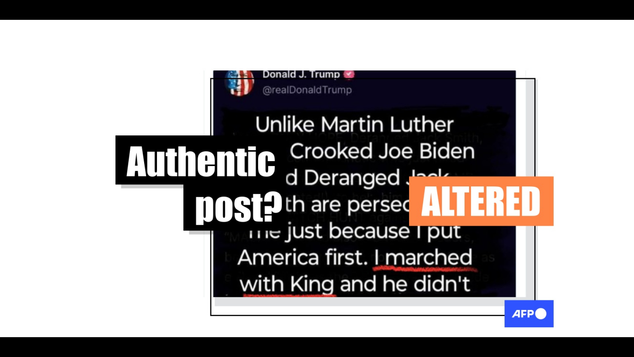 Donald Trump post saying he marched with MLK is fake | Fact Check