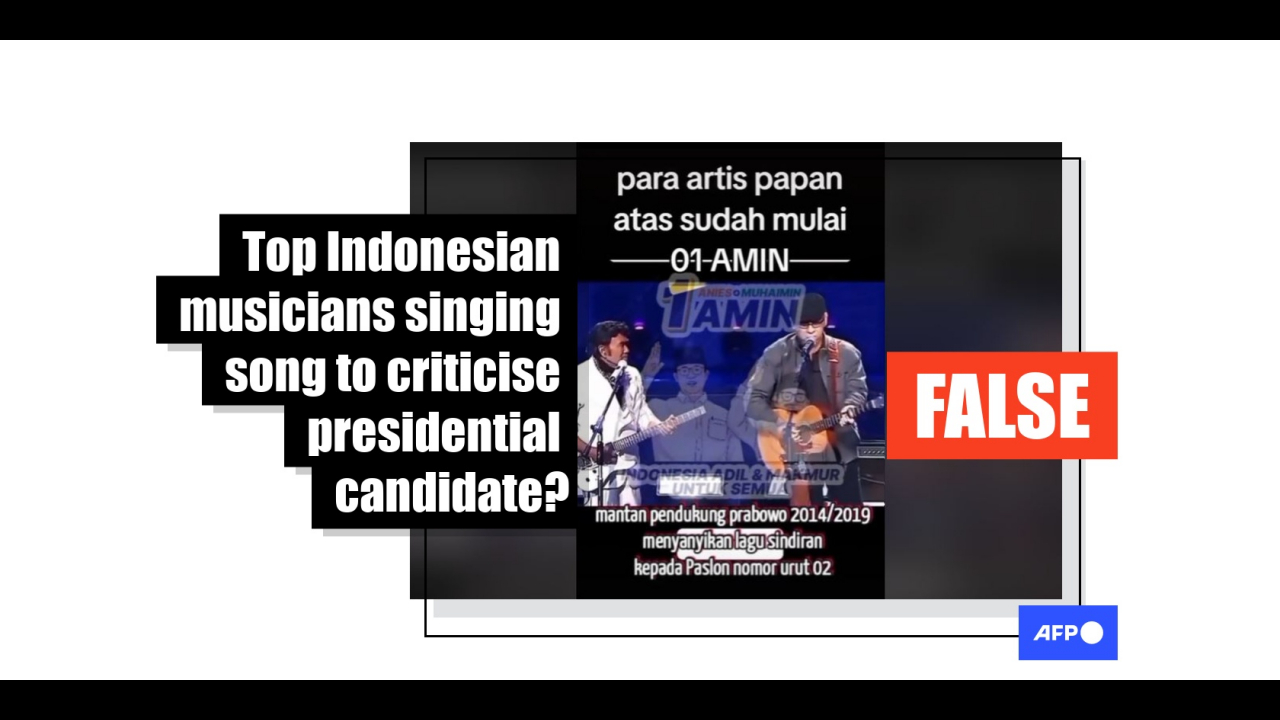 Video shows Indonesian singers performing song about addiction, not ...