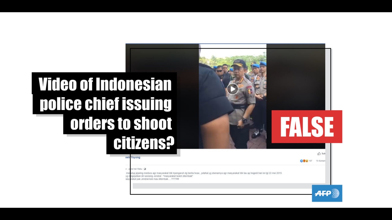 No This Video Does Not Show Indonesia S Police Chief Issuing An Order
