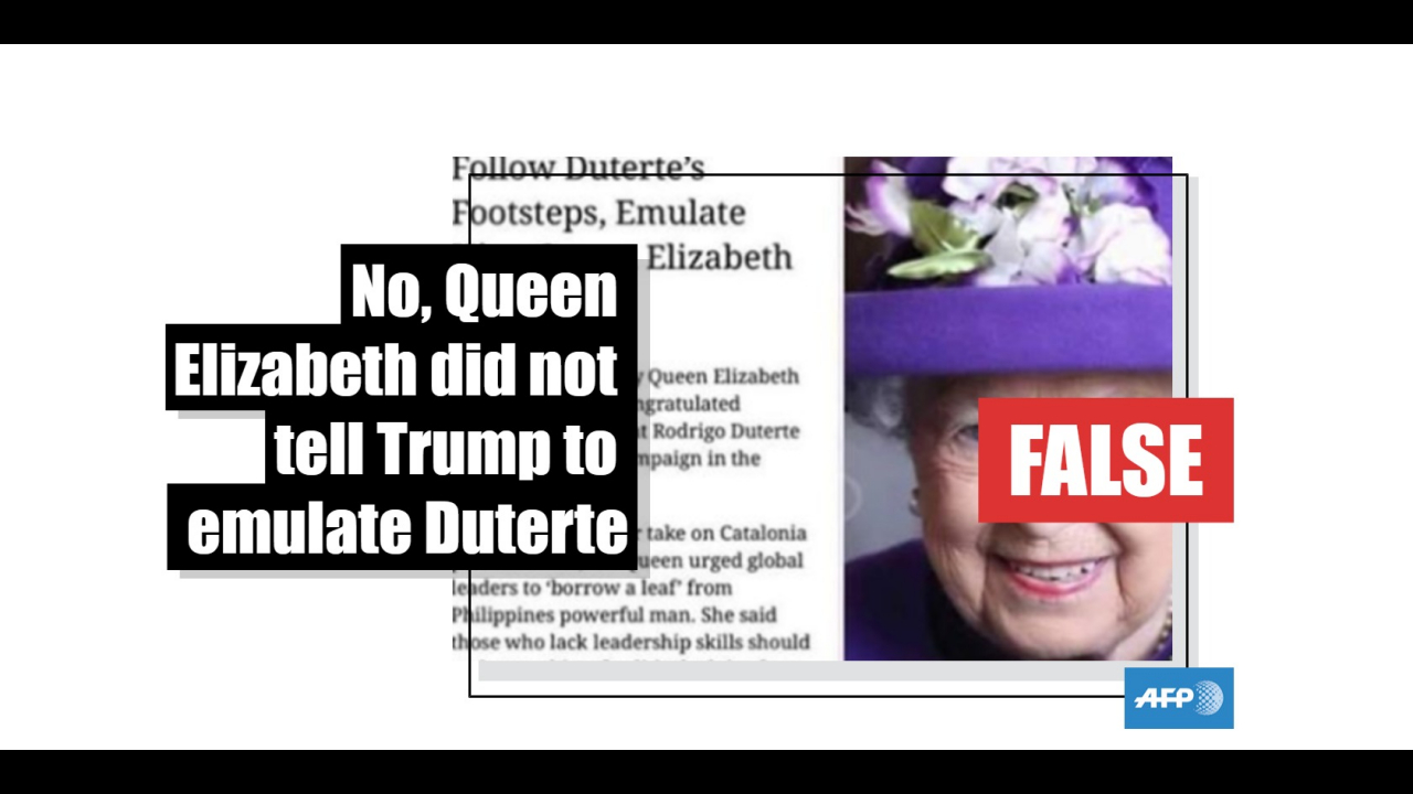No, Britain’s Queen Elizabeth did not tell Donald Trump to emulate ...
